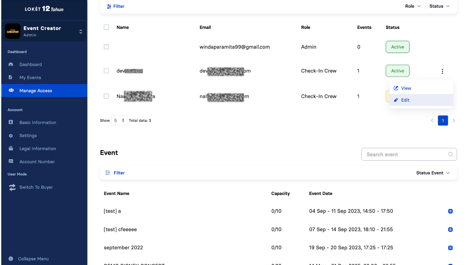Akses Dashboard Event Kini Lebih Aman dengan Fitur Manage Access