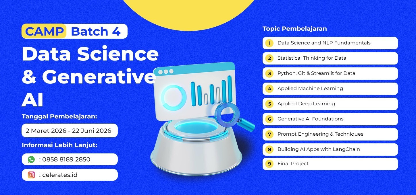 Tiket CAMP Batch 4 - Data Science & Generative AI | Beli Online di ...