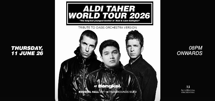 Tiket ALDI TAHER - WORLD TOUR 2026 by BENGKEL HALL | Beli Online di ...